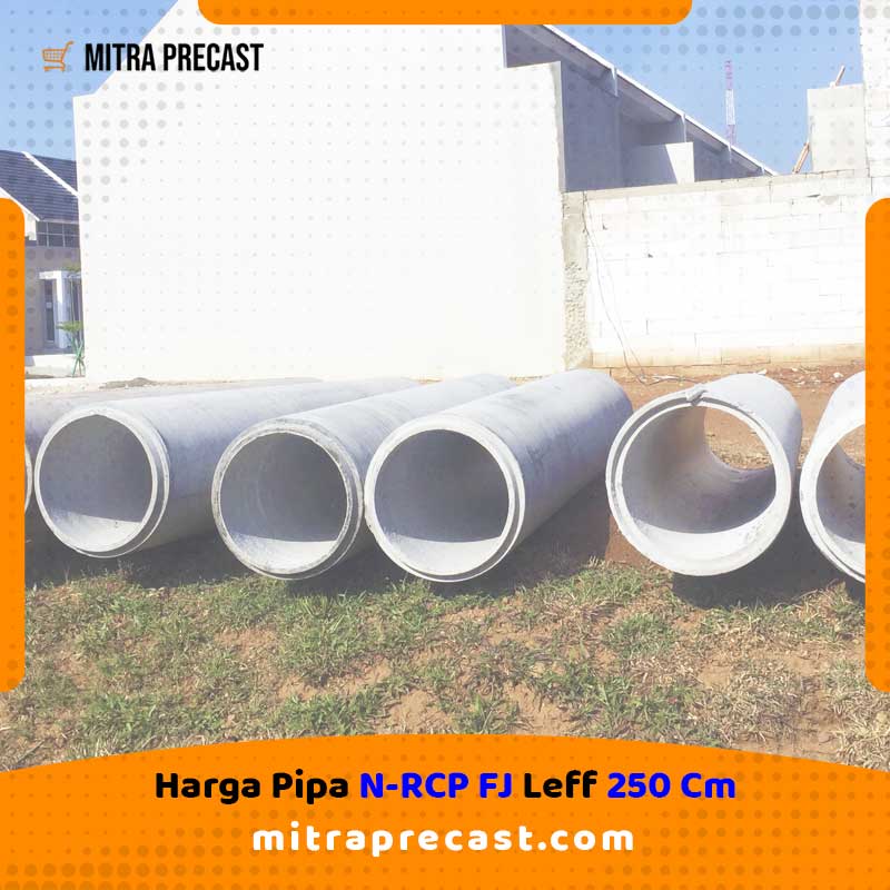 Harga Pipa N-RCP Flush Joint 250 Cm - Mitra Precast